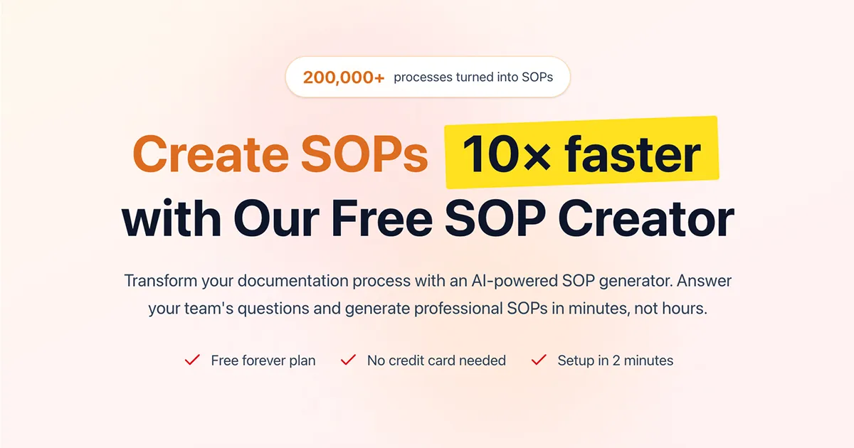 SOP Creator | MagicHow